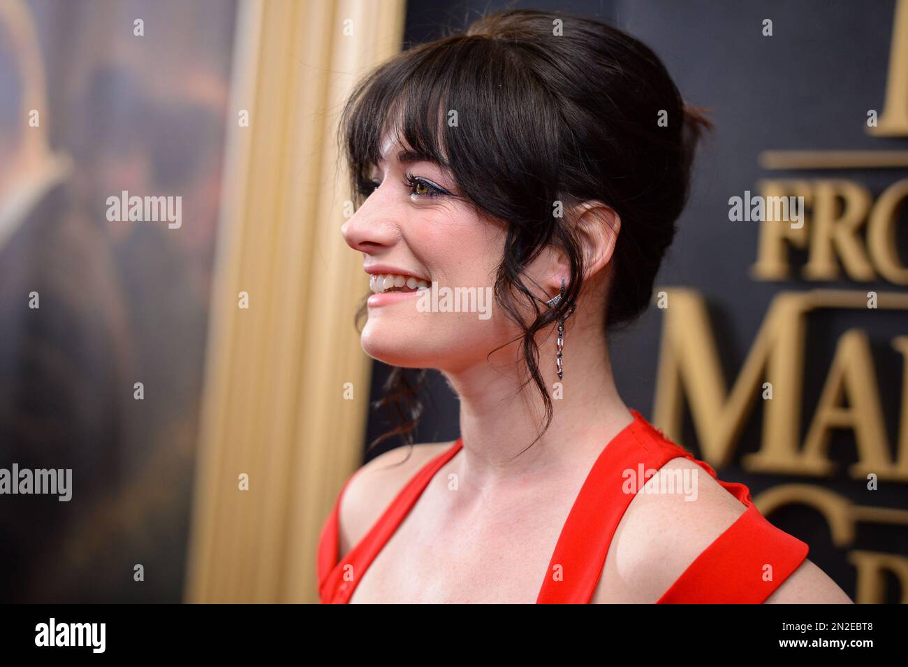 Actress Laura Michelle Kelly attends the premiere for "Far From The ...
