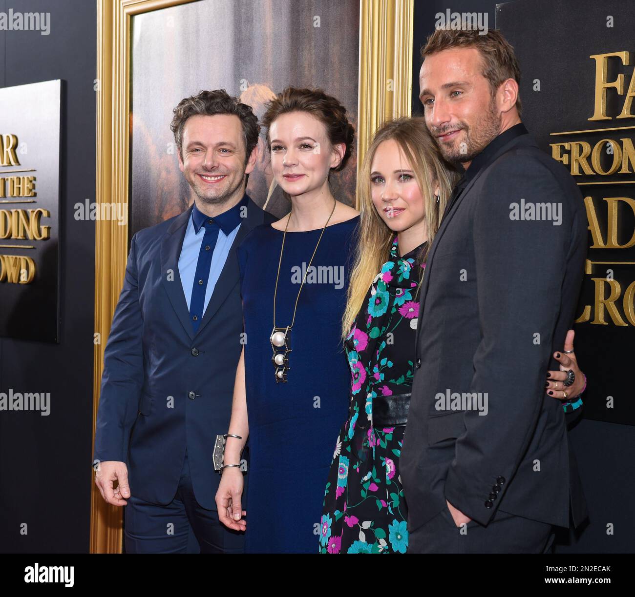 (L-R) Actors Michael Sheen, Carey Mulligan, Juno Temple and Matthias ...