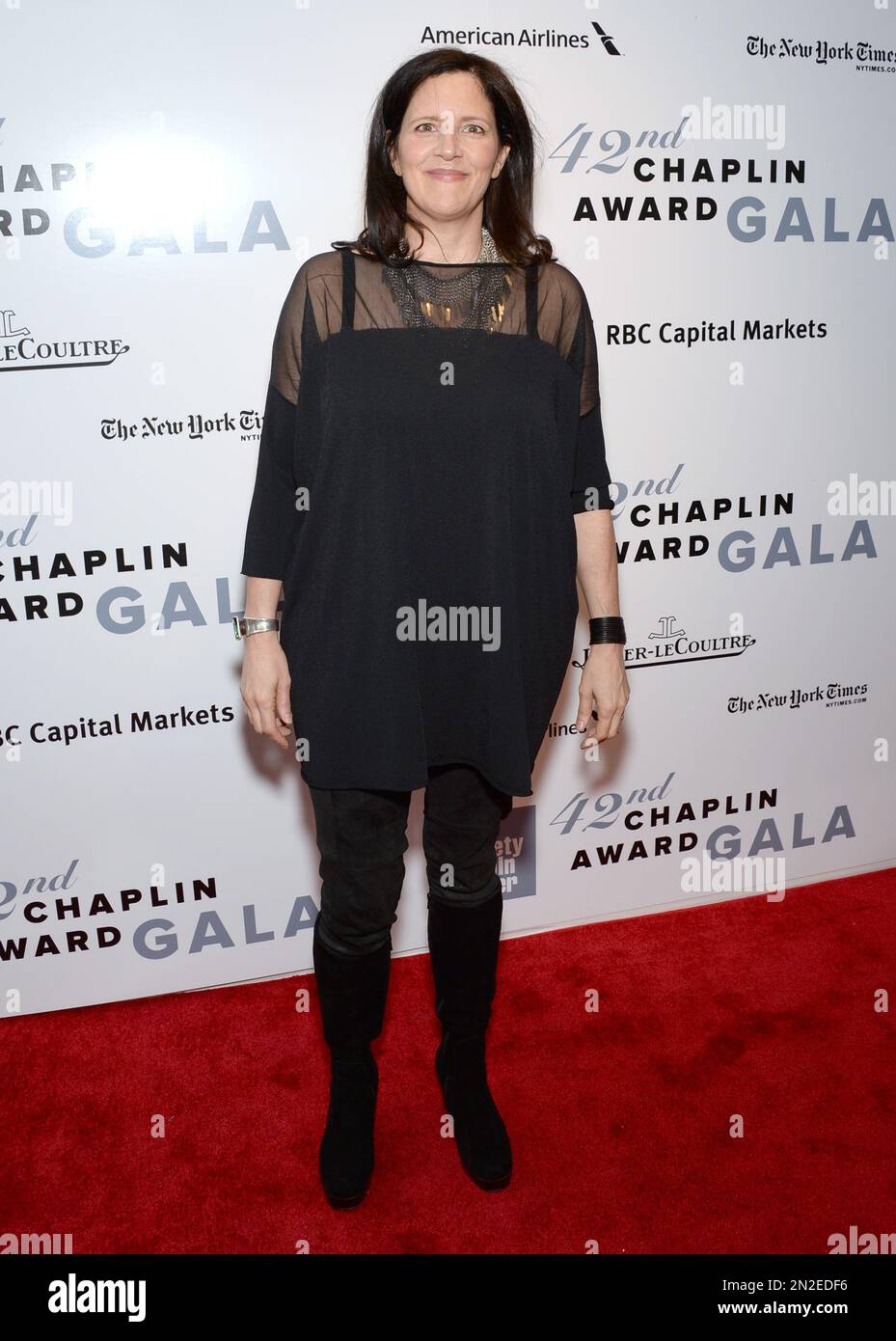 Laura Poitras arrives at the 42nd annual Chaplin Award Gala honoring ...