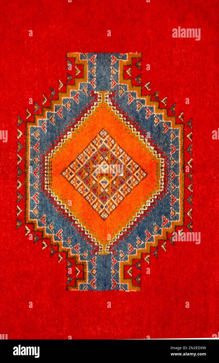 Carpet Bazaar, Marrakech, Morocco Stock Photo - Alamy