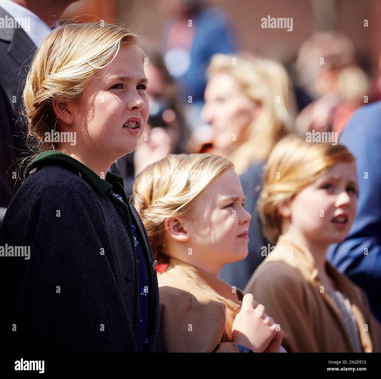 From left, Netherlands' Princess Amalia, Princess Ariane and Princess ...