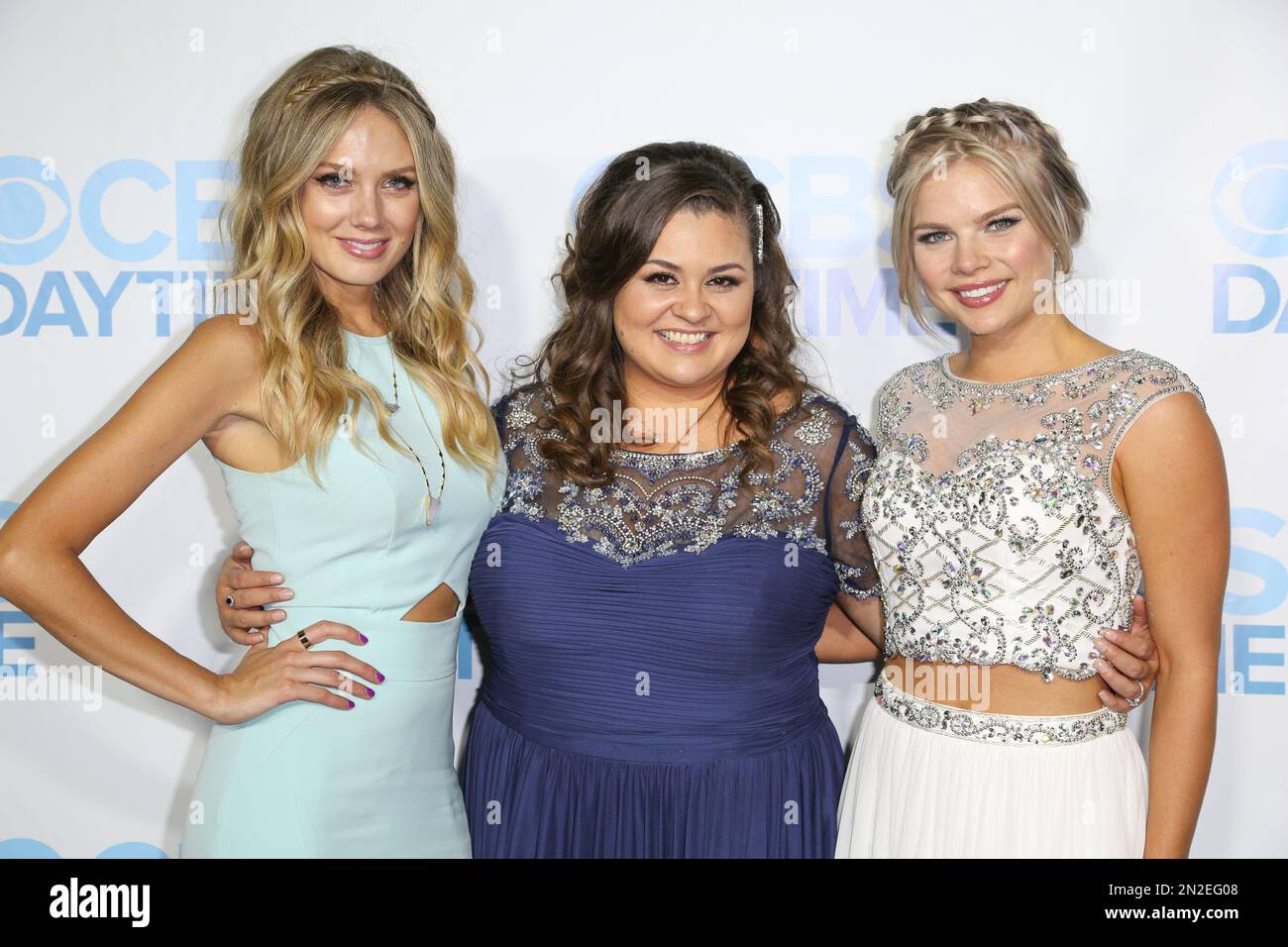 Melissa Ordway, from left, Angelica McDaniel and Kelli Goss arrive at ...