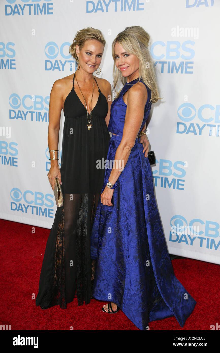 Sharon Case, left, and Tamara Clatterbuck arrive at the 2015 Daytime ...