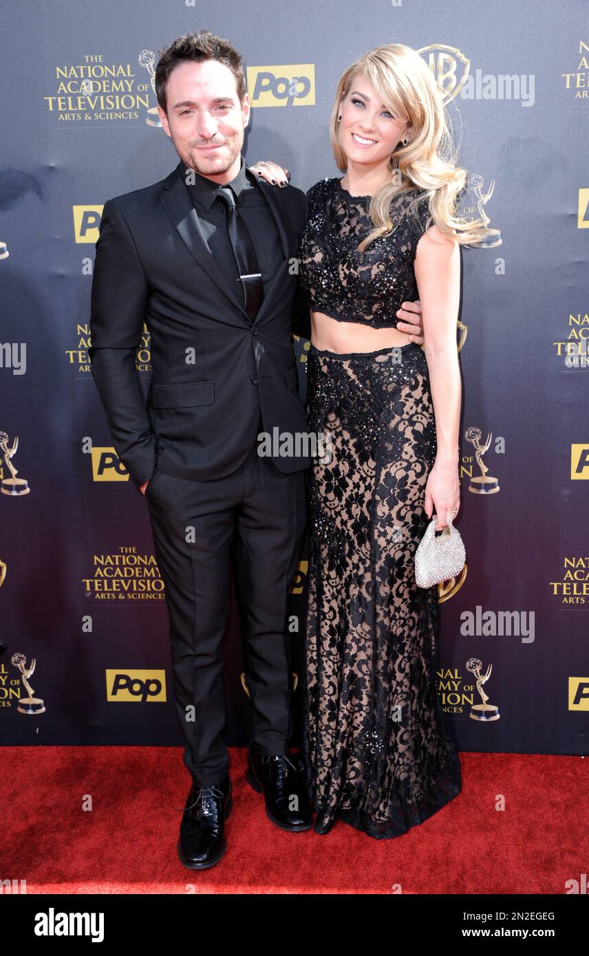 Ben Goldberg, left, and Kim Matula arrive at the 42nd annual Daytime ...