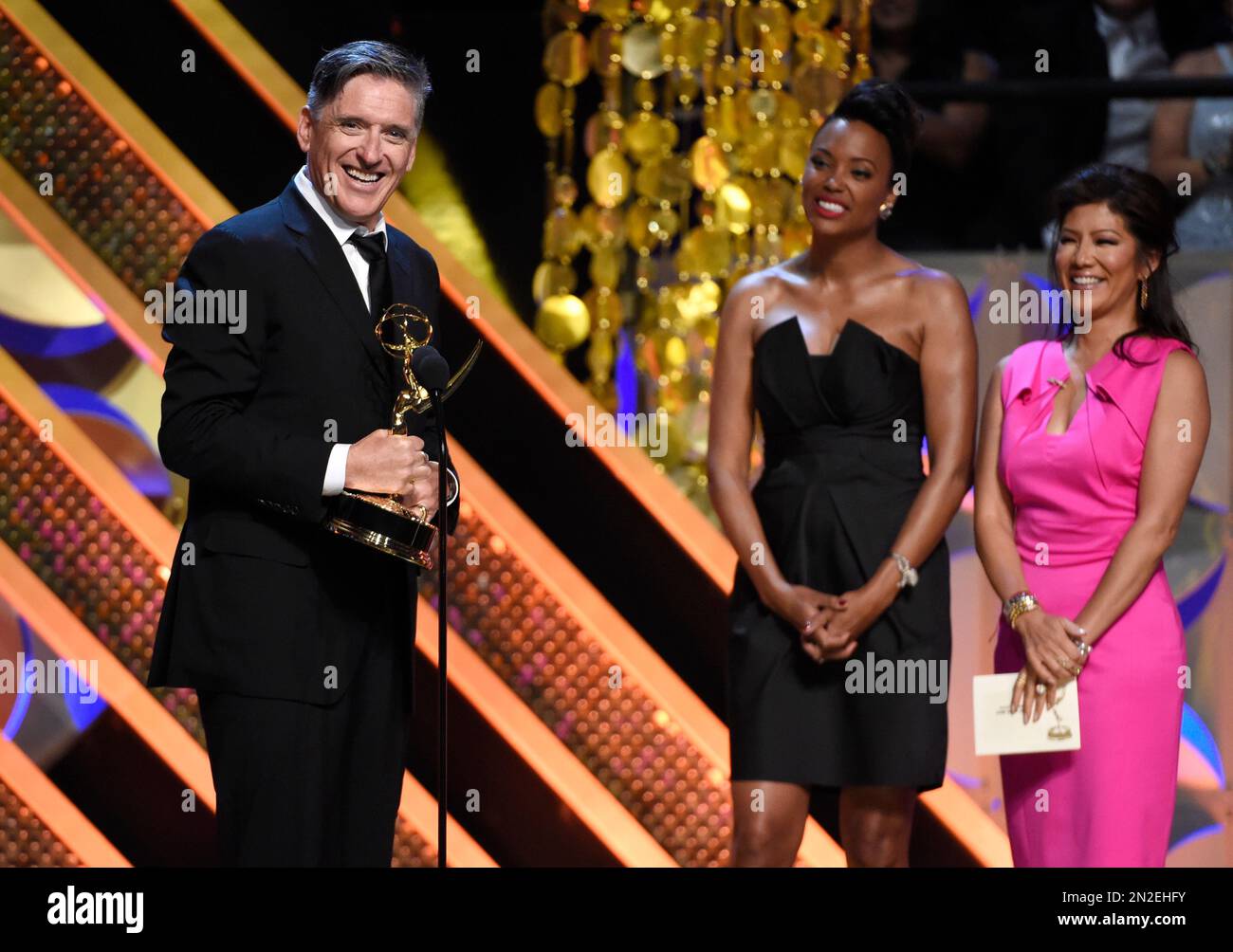 Craig Ferguson accepts the award for outstanding game show host at the ...