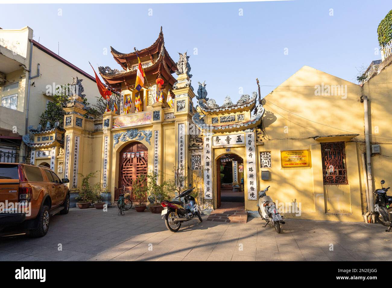 Hanoi, Vietnam, January 2023. Ba Ngo Temple in the old district Stock ...