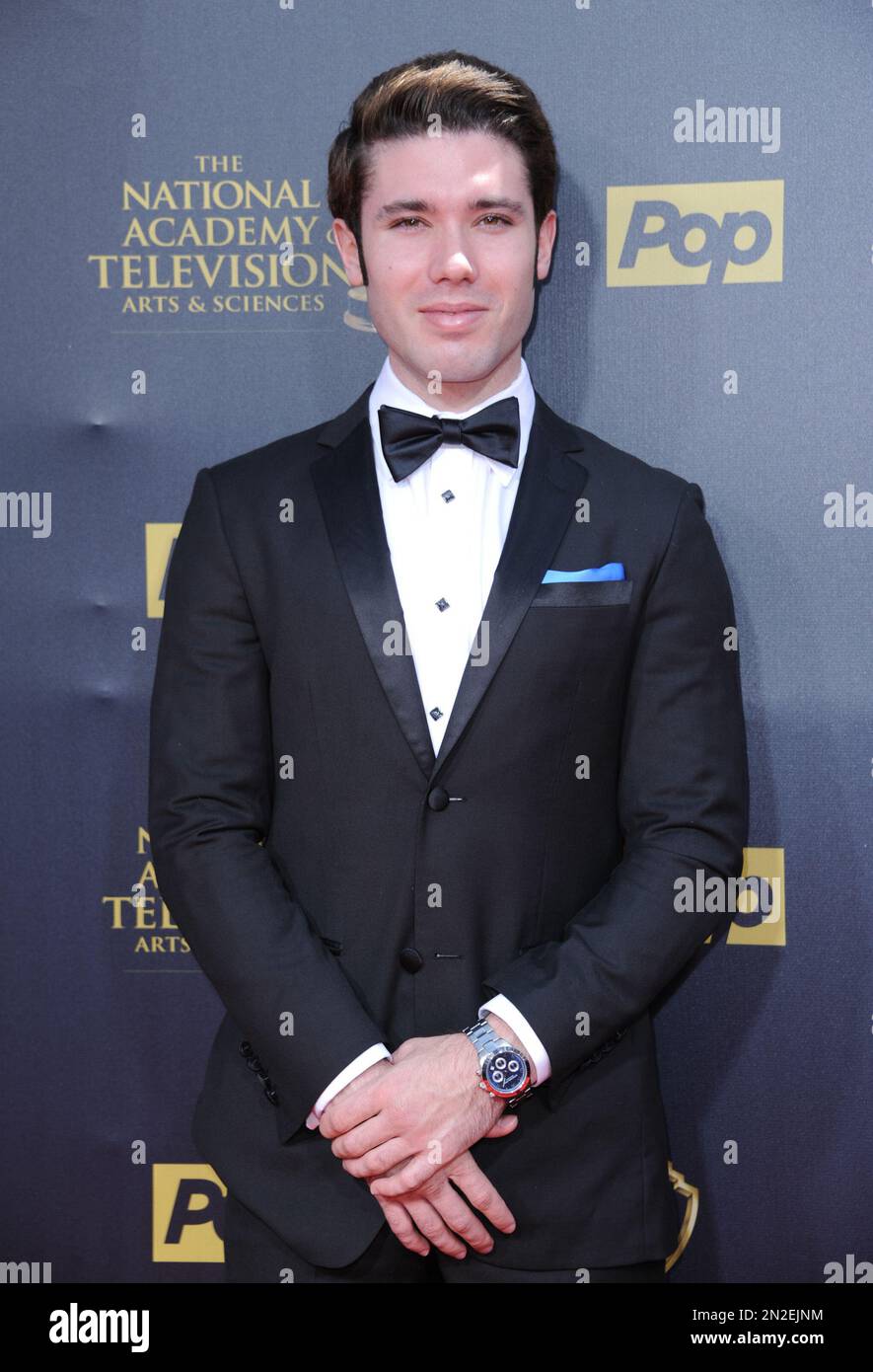 Kristos Andrews arrives at the 42nd annual Daytime Emmy Awards at ...