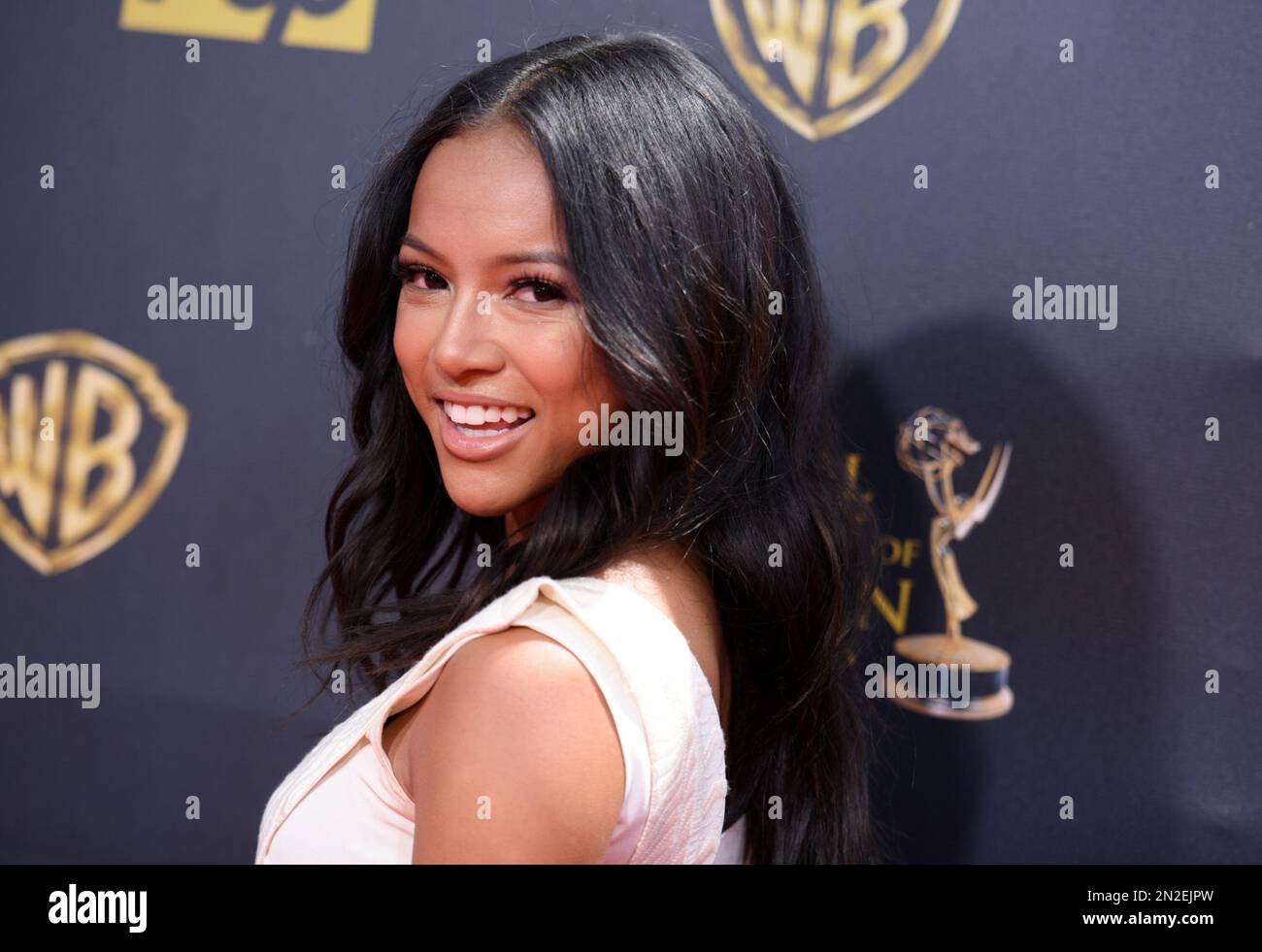 Karrueche Tran arrives at the 42nd annual Daytime Emmy Awards at Warner ...