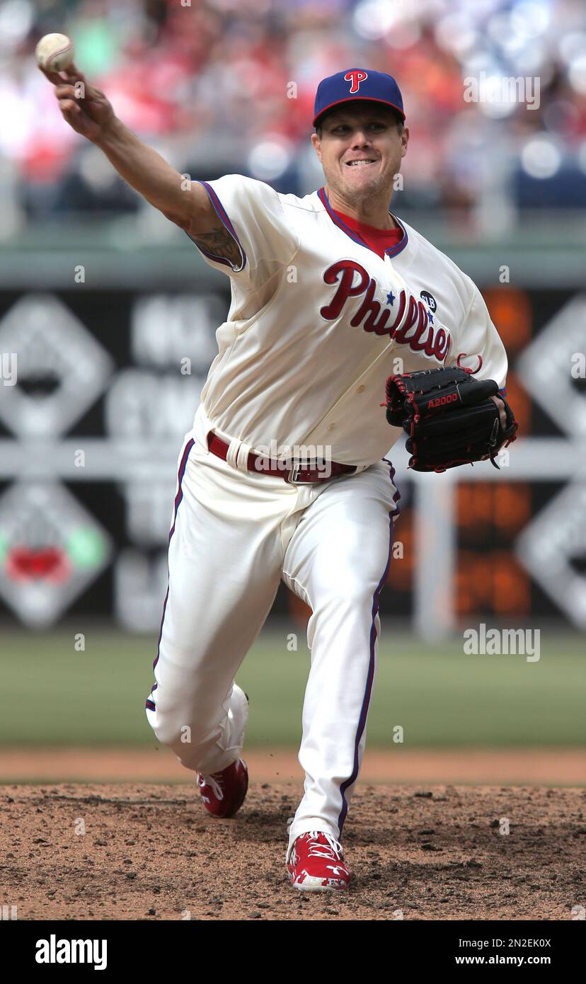 Philadelphia Phillies relief pitcher Jonathan Papelbon (58) throws in ...