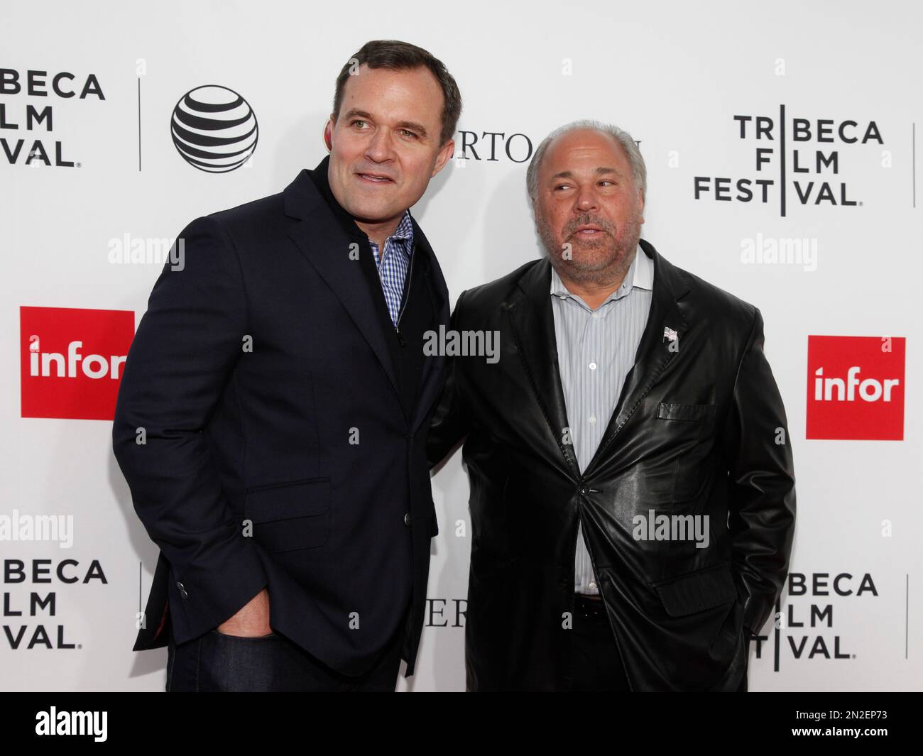 Greg Kelly, left, and Bo Dietl, right, attend a Tribeca Film Festival ...
