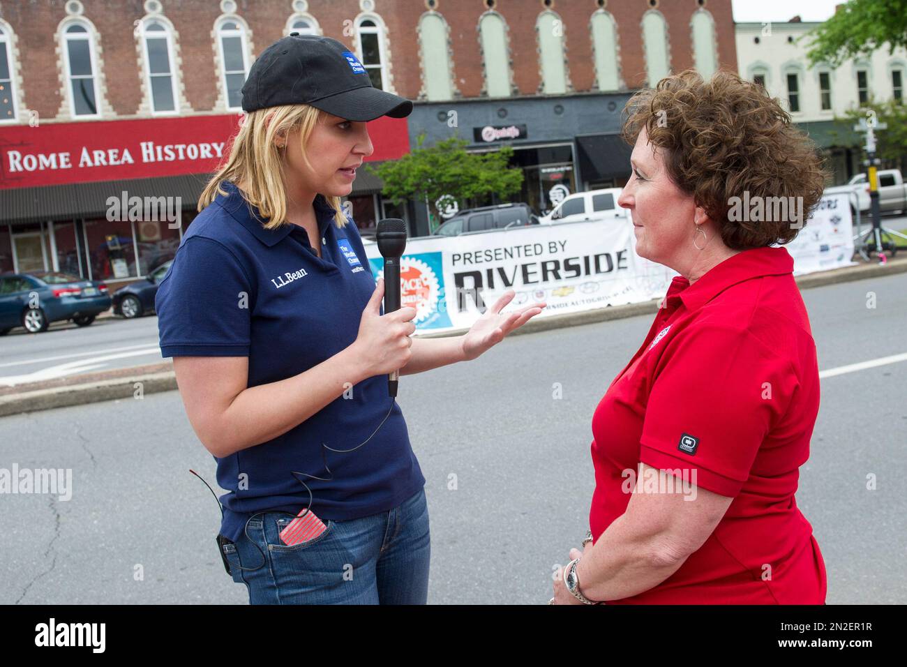 The Weather Channel's on-camera meteorologist Alex Wilson, left ...