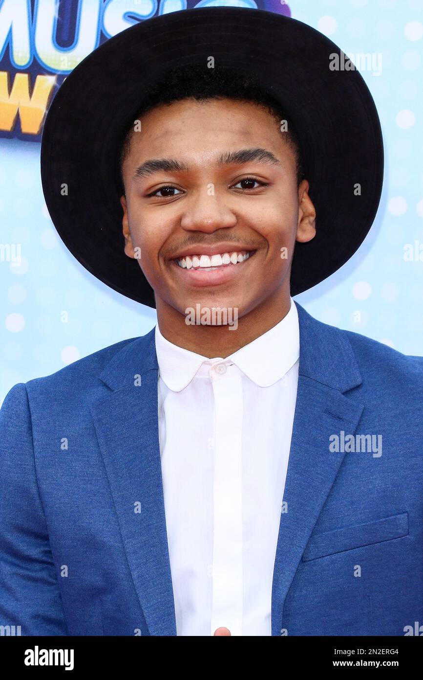 Josh Levi arrives at the 2015 Radio Disney Music Awards at Nokia ...