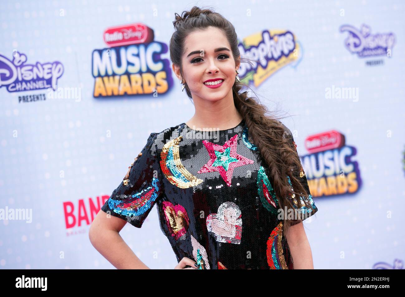 Sammi Sanchez arrives at the 2015 Radio Disney Music Awards at Nokia ...