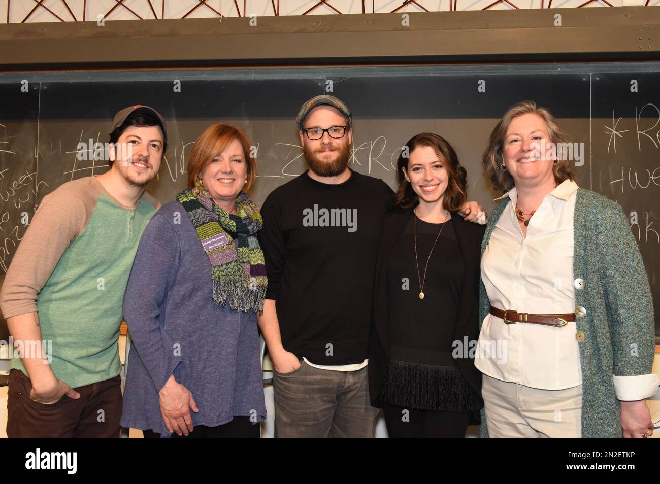 Actor Seth Rogen and wife Lauren Miller Rogen of Los Angeles and fellow ...