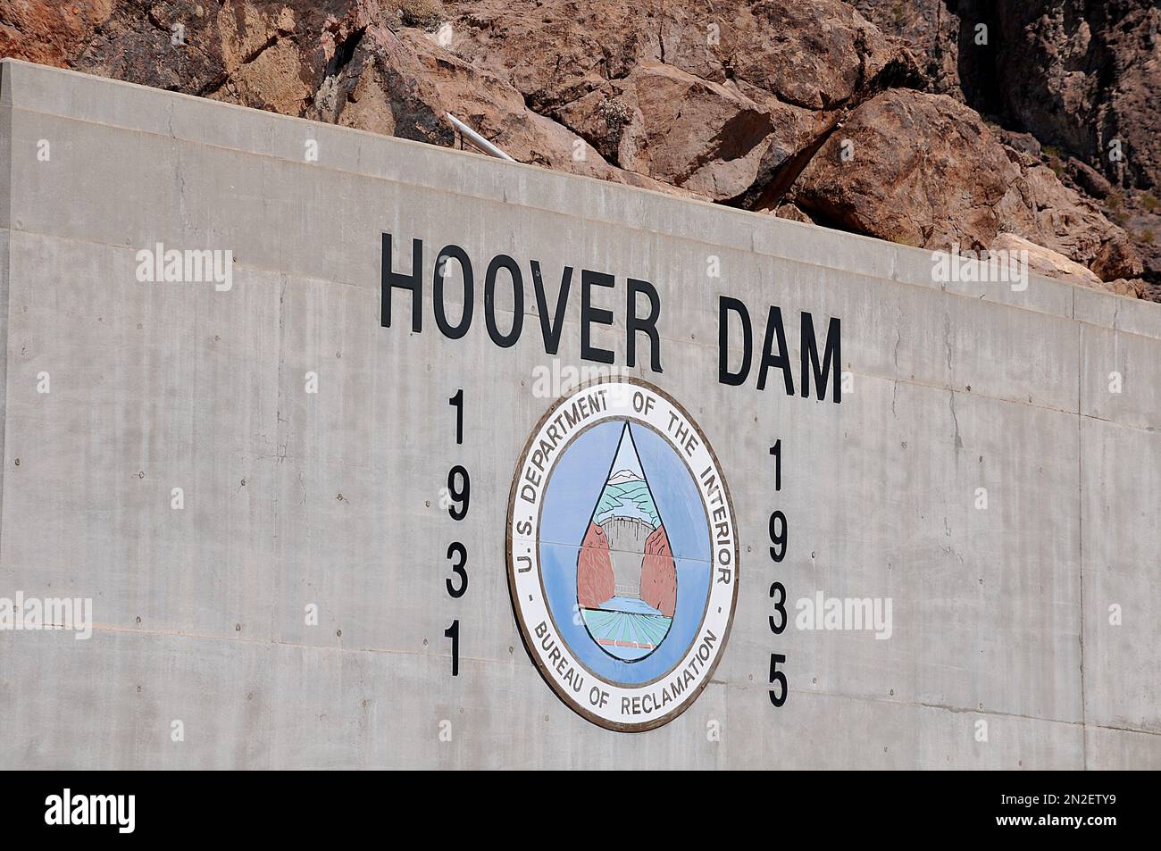 Boulder city / Hoover Dam/ Nevada-Arizona USA / 07..September 2019 ...