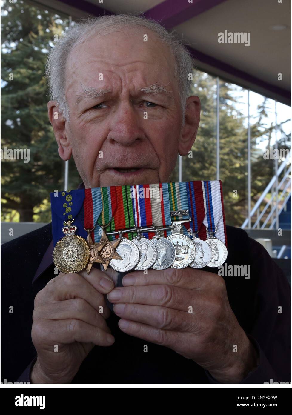 In this image taken Friday, April 24, 2015 Bill Grayden shows his ...