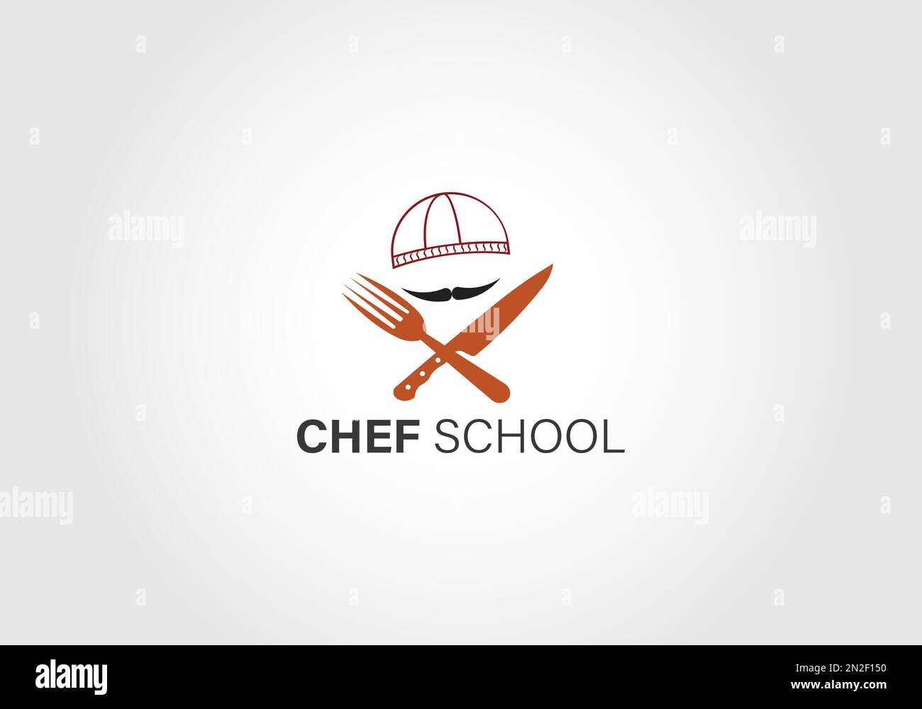 Food logo. Logo for Cooking school class with icon bbq tools, grill ...