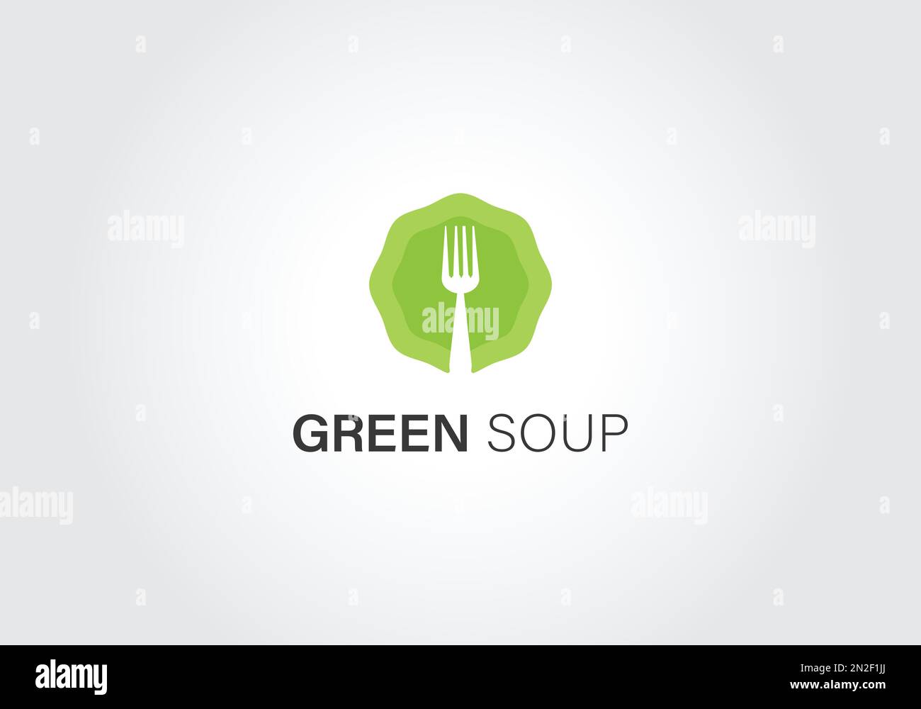 green soup vector logo design template Stock Vector Image & Art - Alamy