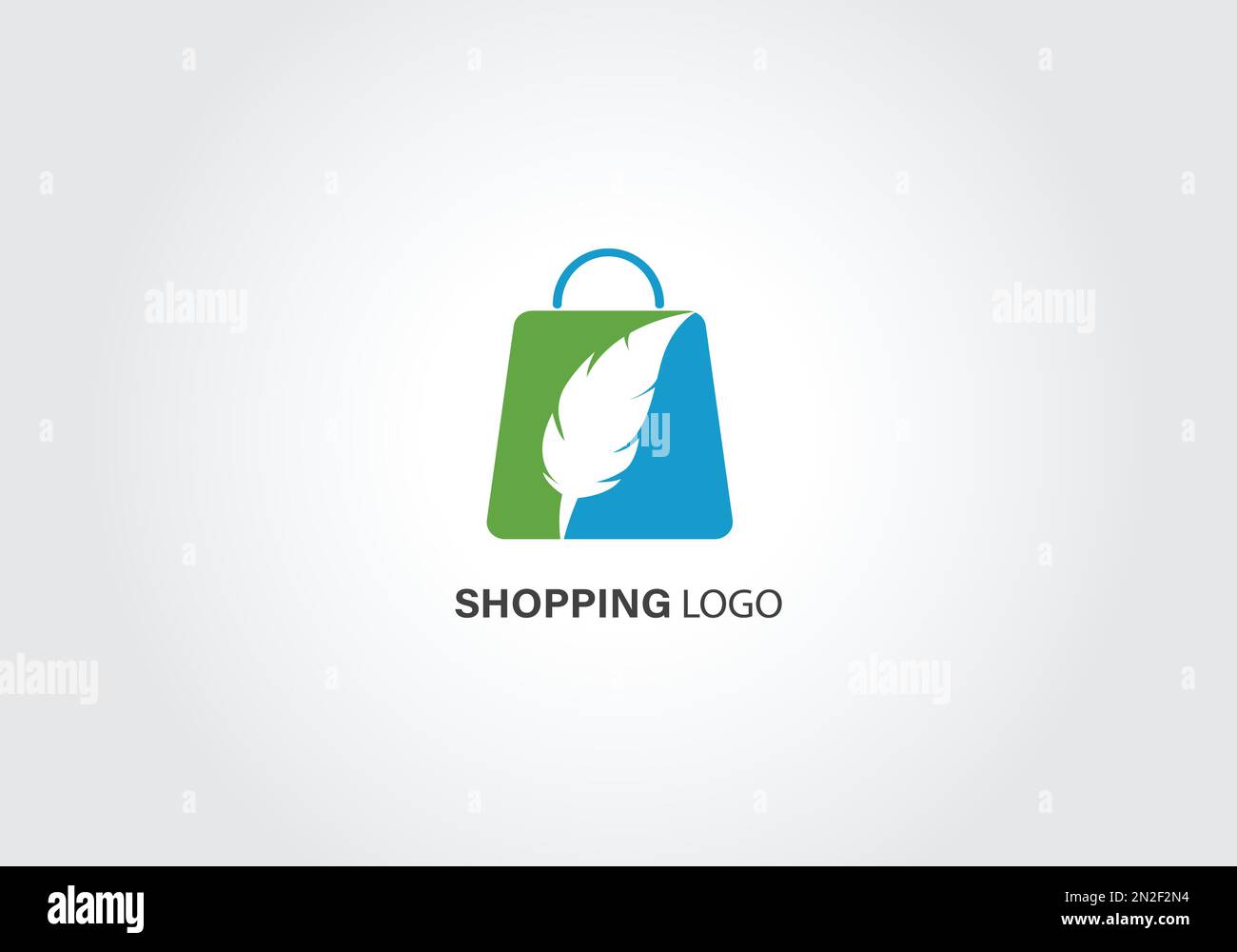 abstract shopping vector logo design template Stock Vector Image & Art ...