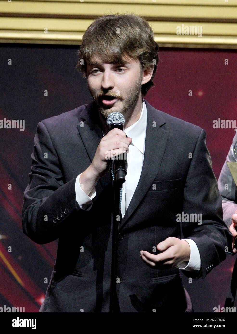 Zach Ehrlich, of Emerson College, accepts the Variety/Alternative 33rd ...