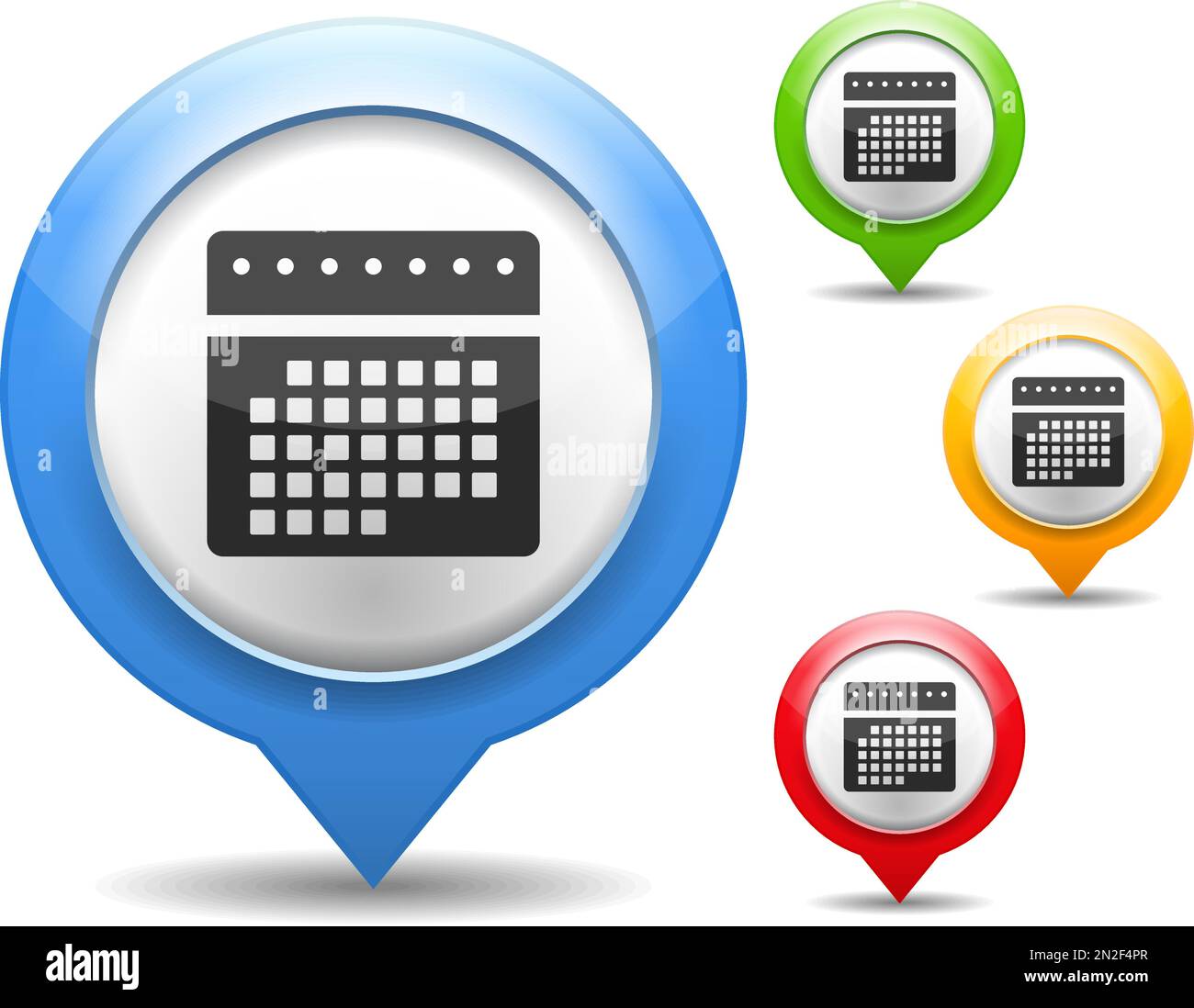 Calendar map Cut Out Stock Images & Pictures - Alamy