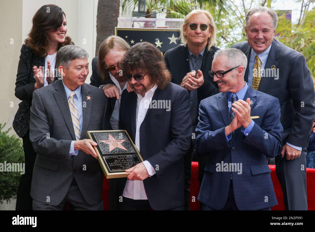 Maureen Schultz, from left, President and CEO of the Hollywood Chamber ...