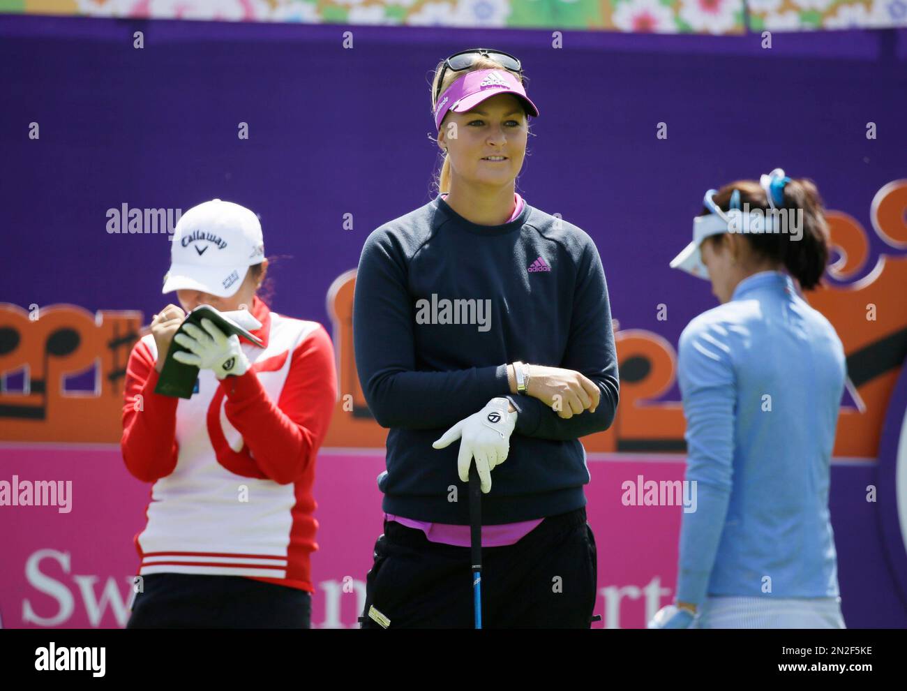From left, Lydia Ko of New Zealand, Anna Nordqvist of Sweden and Lexi ...