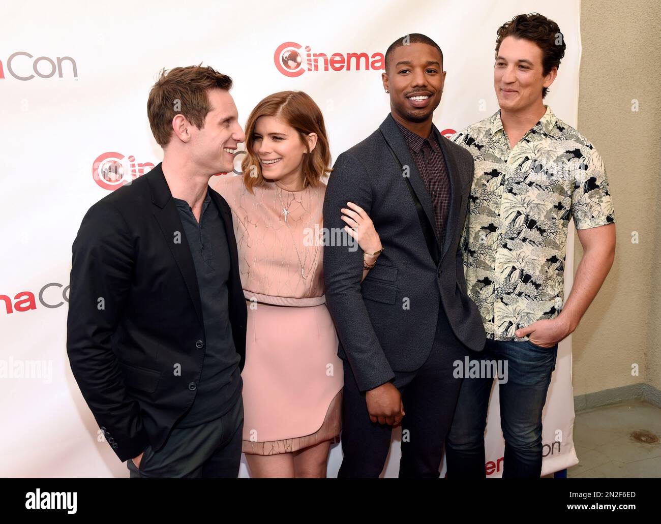 Left to right, Jamie Bell, Kate Mara, Michael B. Jordan and Miles ...
