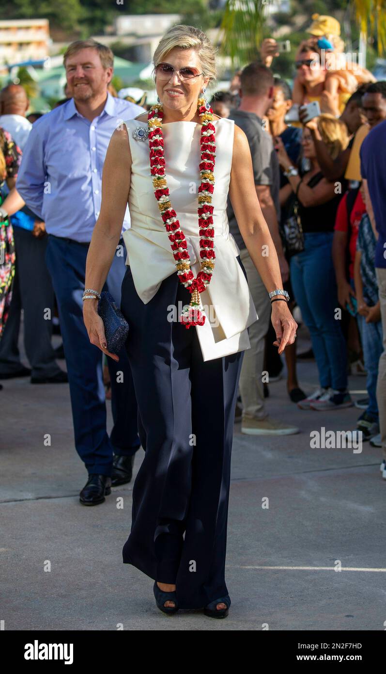 Philipsburg, February 06, 2023, King Wiilem-Alexander and Queen Maxima ...