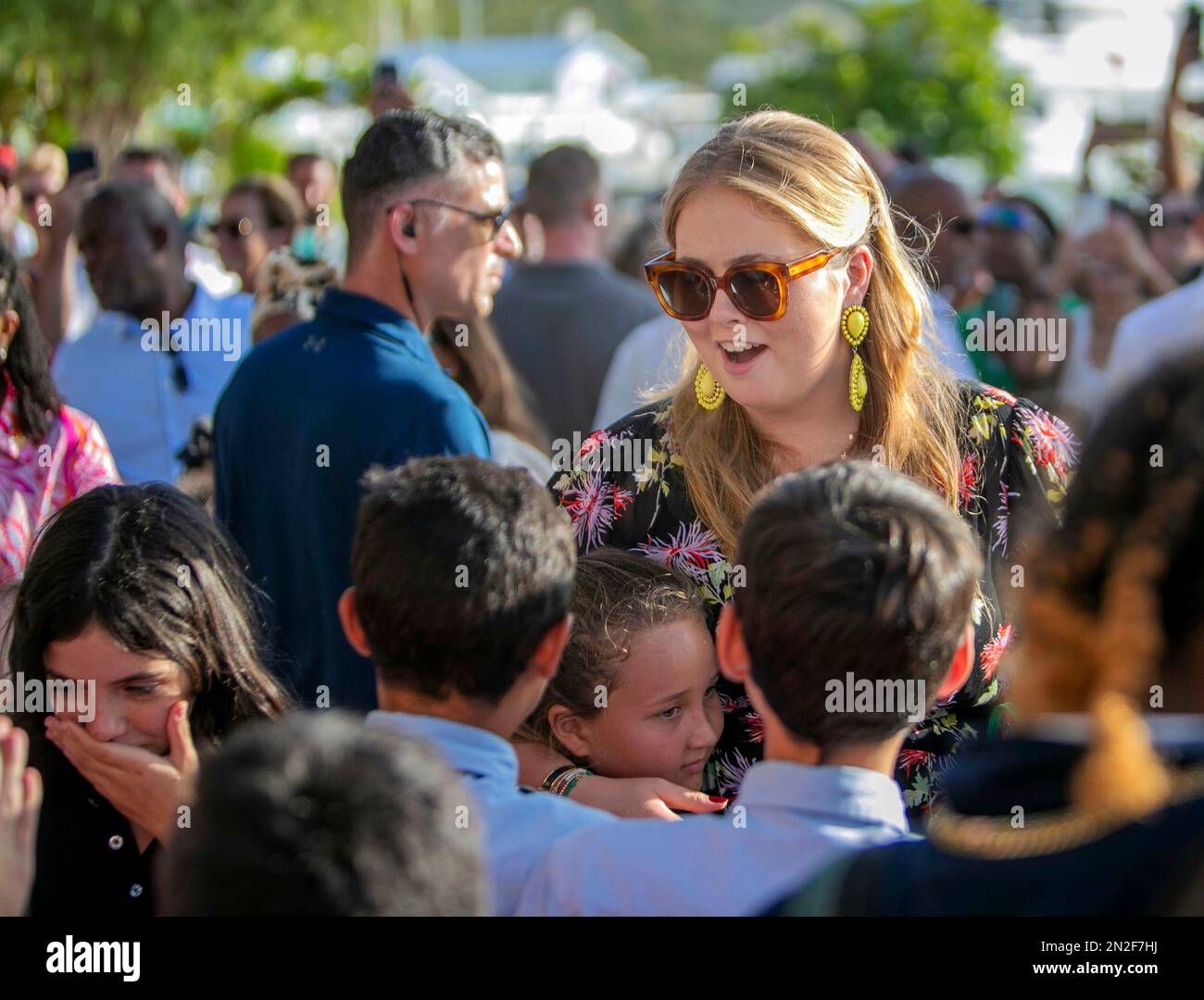Philipsburg, February 06, 2023, Princess Amalia of The Netherlands ...