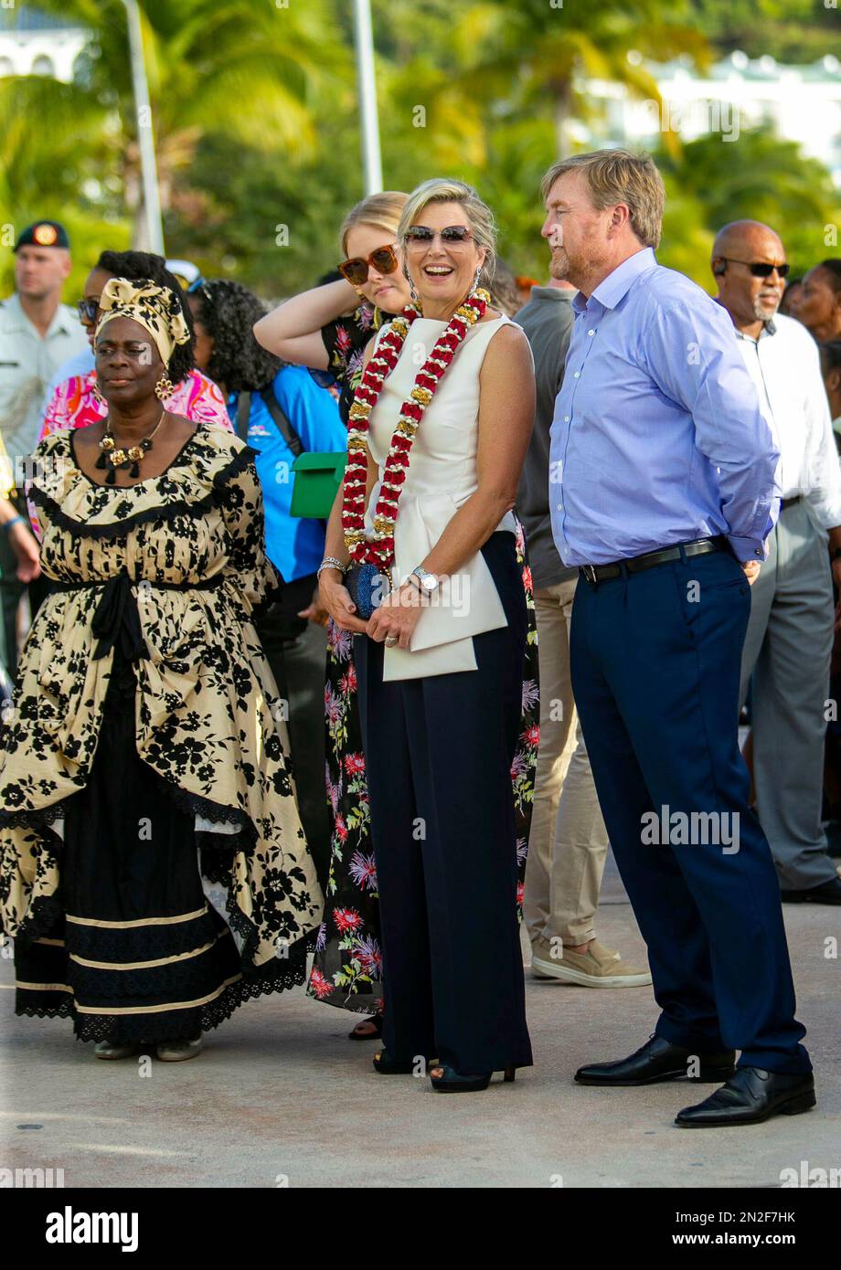 Philipsburg, February 06, 2023, King Wiilem-Alexander, Queen Maxima and ...