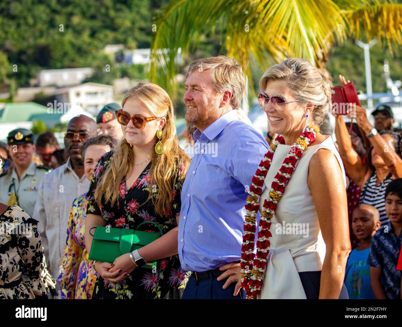 Philipsburg, February 06, 2023, King Wiilem-Alexander, Queen Maxima and ...