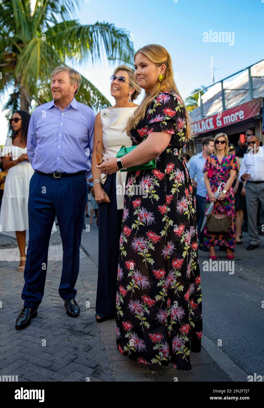 Philipsburg, February 06, 2023, King Wiilem-Alexander, Queen Maxima and ...