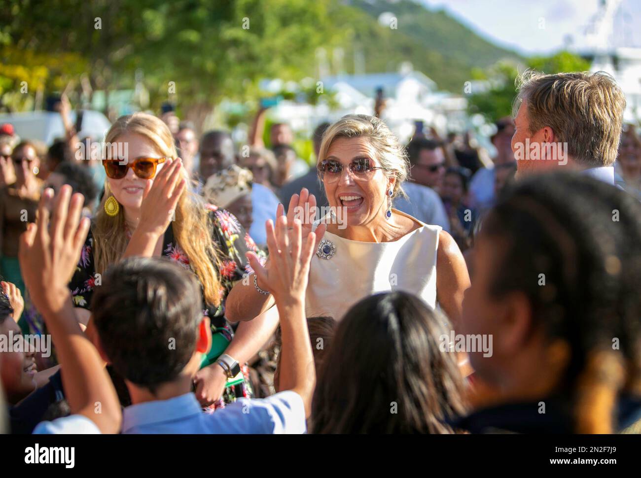 Philipsburg, February 06, 2023, King Wiilem-Alexander, Queen Maxima and ...