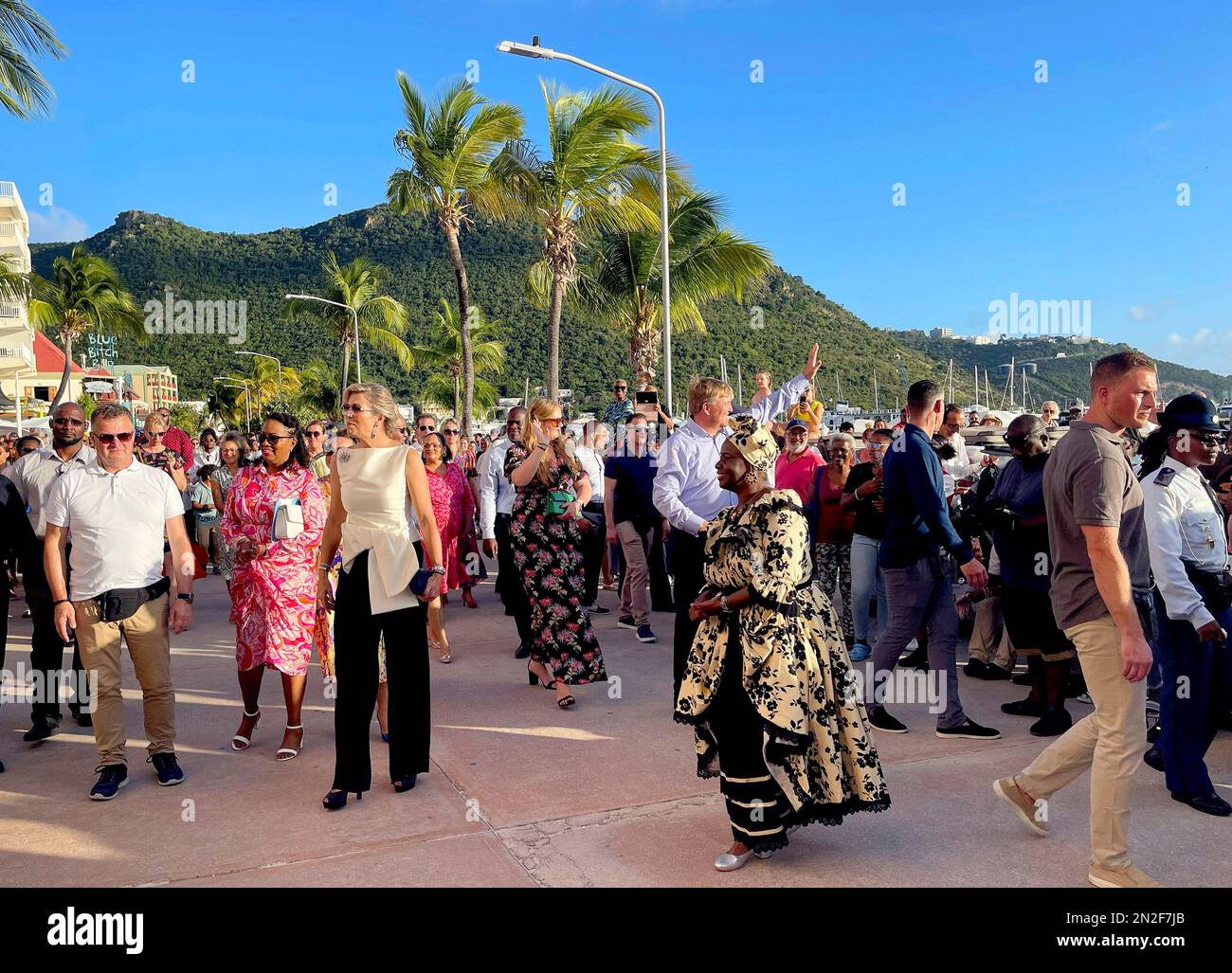 Philipsburg, February 06, 2023, King Wiilem-Alexander, Queen Maxima and ...