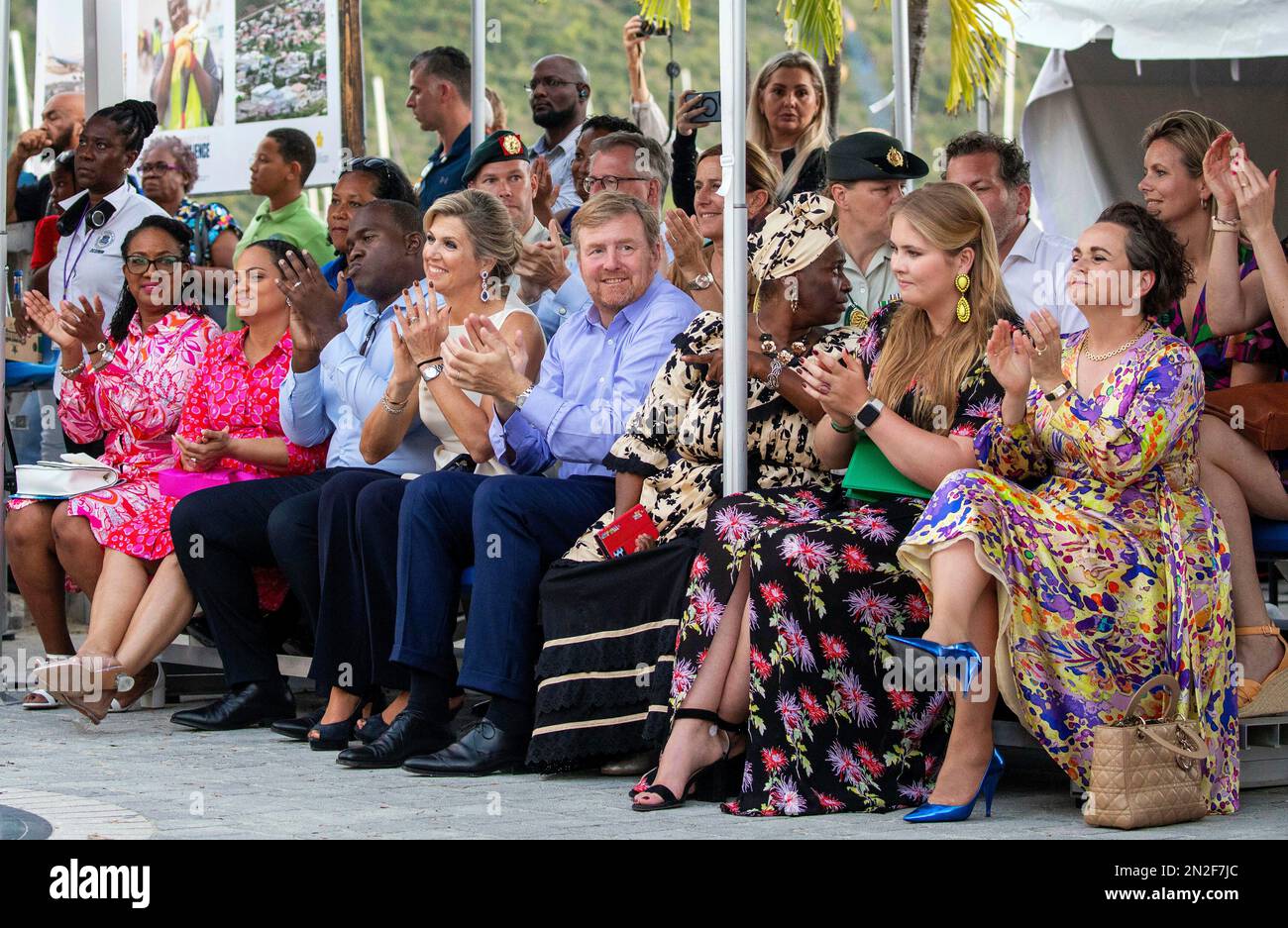 Philipsburg, February 06, 2023, King Wiilem-Alexander, Queen Maxima and ...
