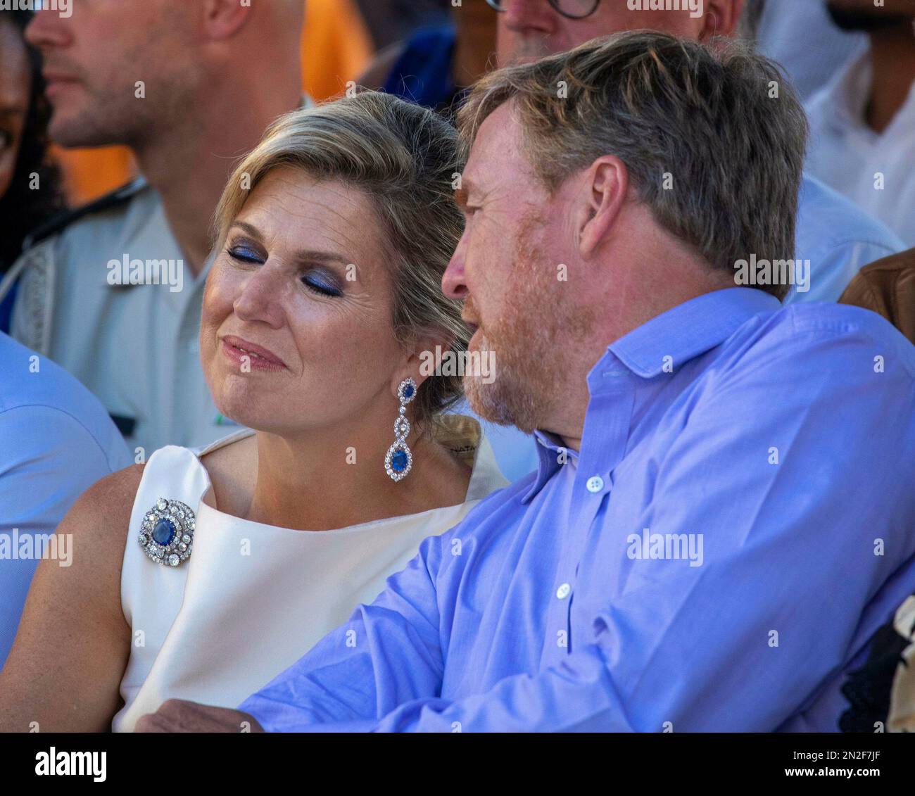 Philipsburg, February 06, 2023, King Wiilem-Alexander and Queen Maxima ...