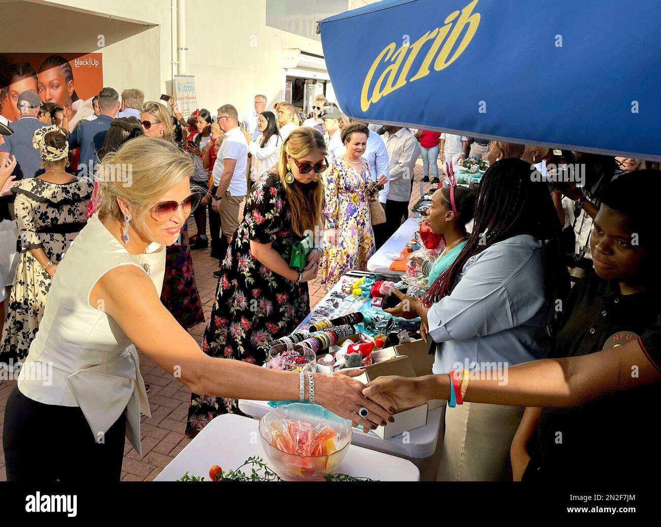 Philipsburg, February 06, 2023, King Wiilem-Alexander, Queen Maxima and ...