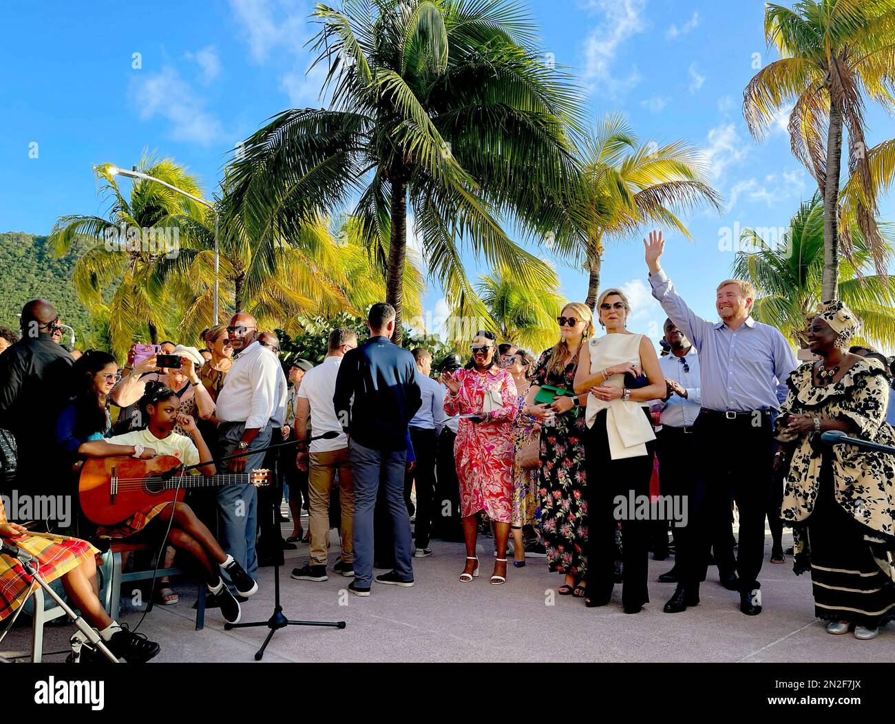 Philipsburg, February 06, 2023, King Wiilem-Alexander, Queen Maxima and ...