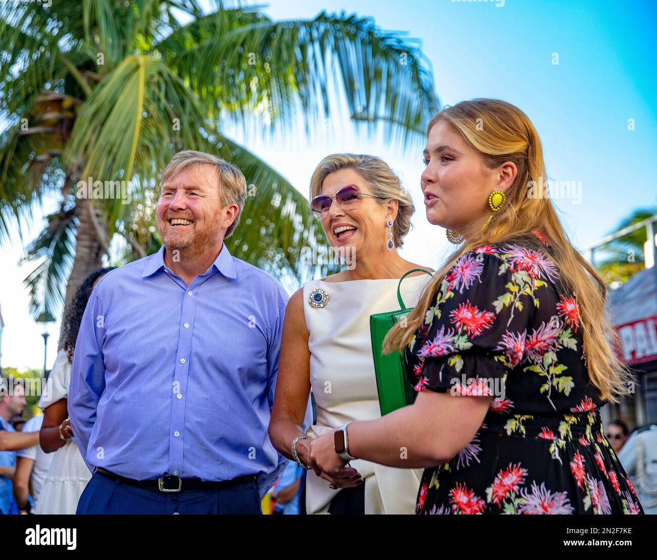 Philipsburg, February 06, 2023, King Wiilem-Alexander, Queen Maxima and ...