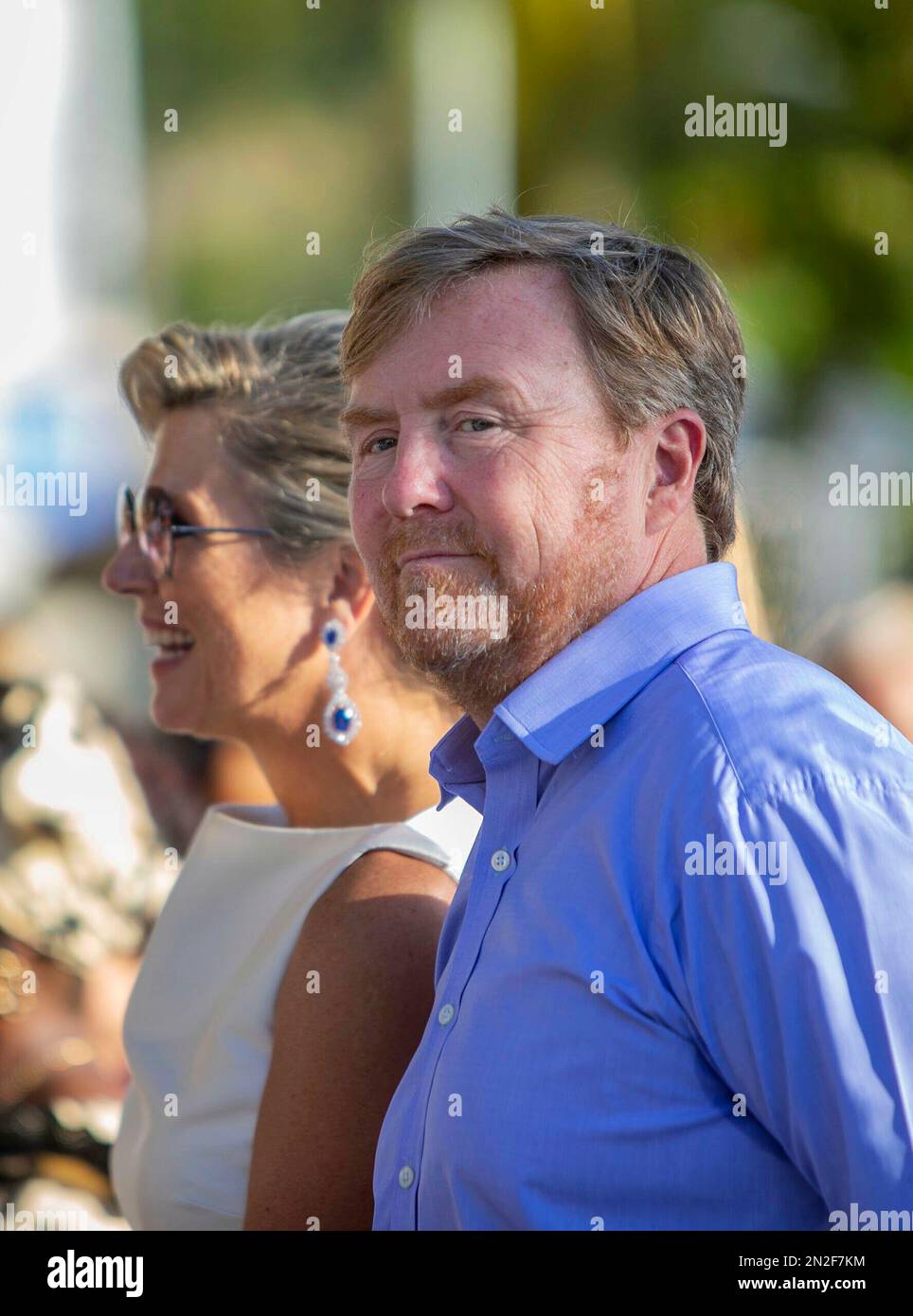 Philipsburg, February 06, 2023, King Wiilem-Alexander and Queen Maxima ...
