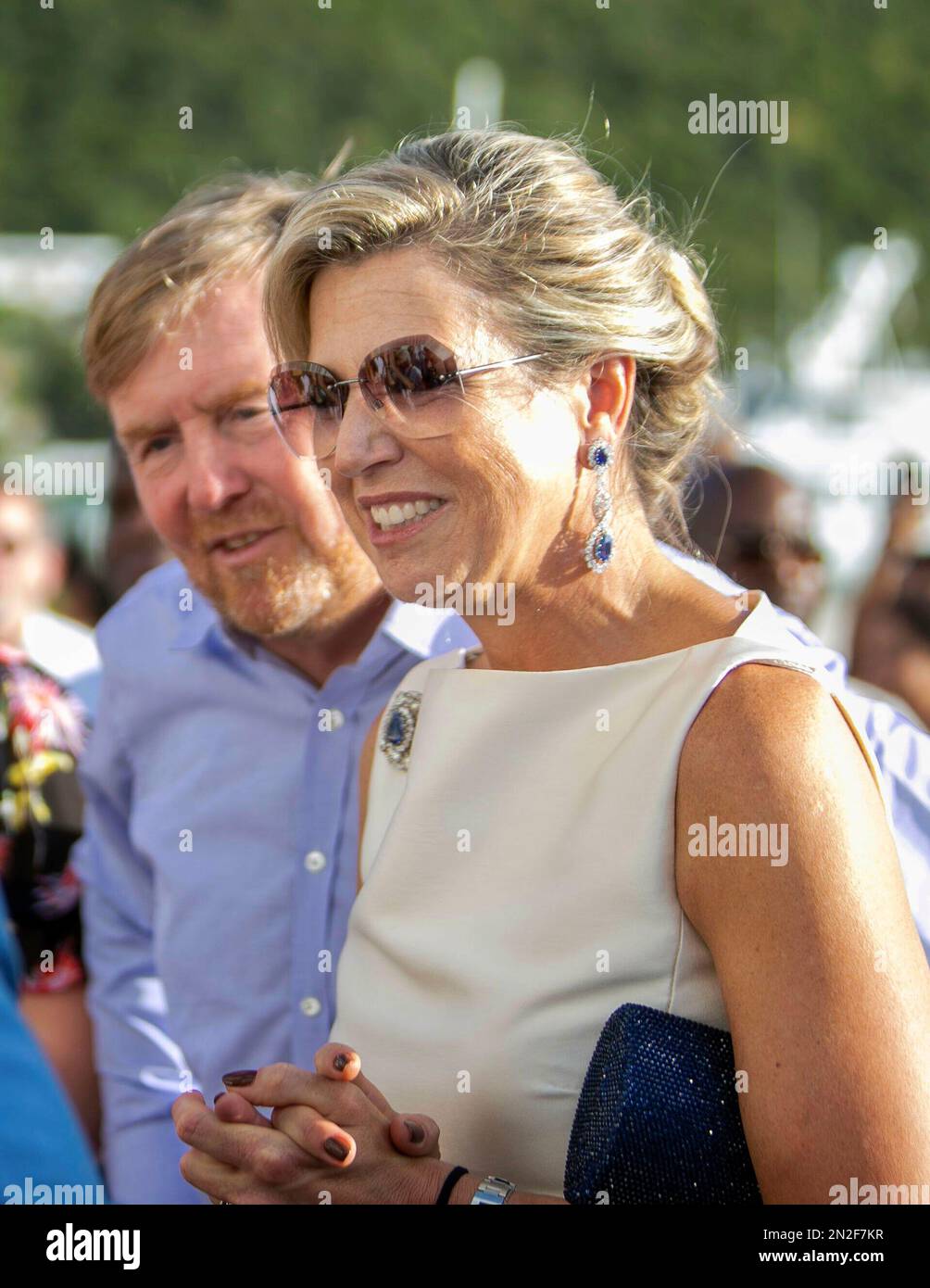 Philipsburg, February 06, 2023, King Wiilem-Alexander and Queen Maxima ...