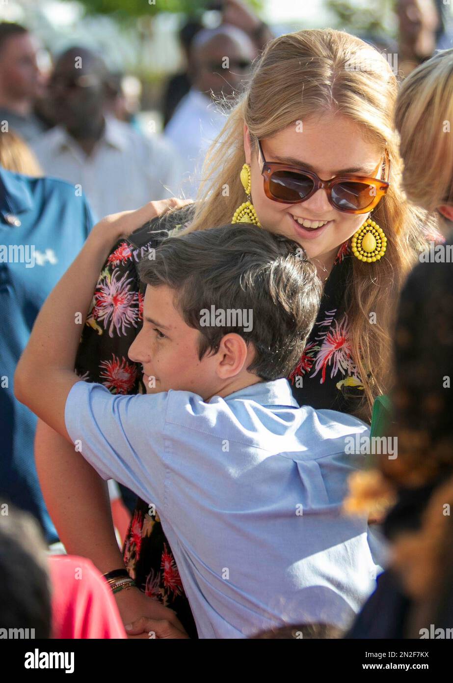 Philipsburg, February 06, 2023, Princess Amalia of The Netherlands ...