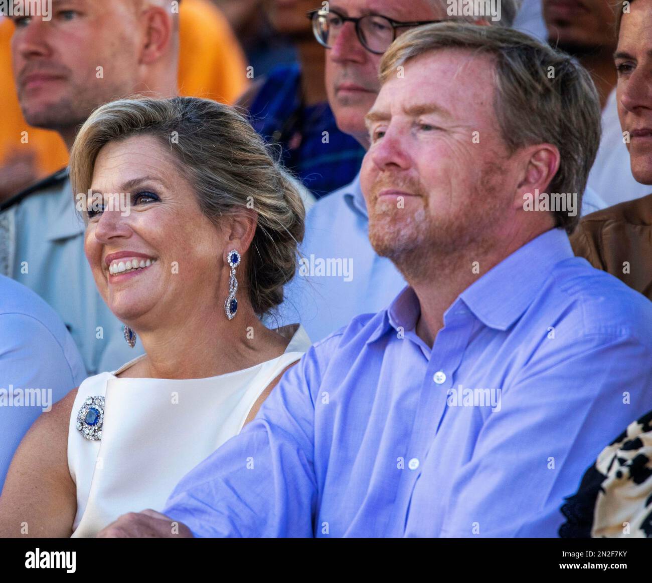 Philipsburg, February 06, 2023, King Wiilem-Alexander and Queen Maxima ...