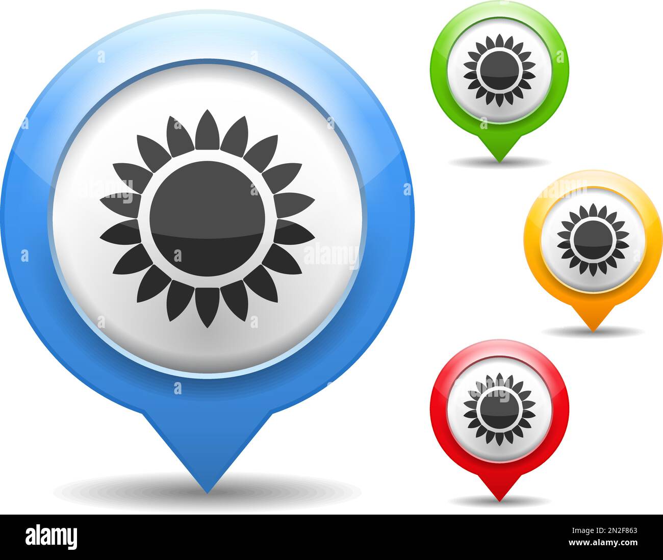 Sun map Cut Out Stock Images & Pictures - Alamy