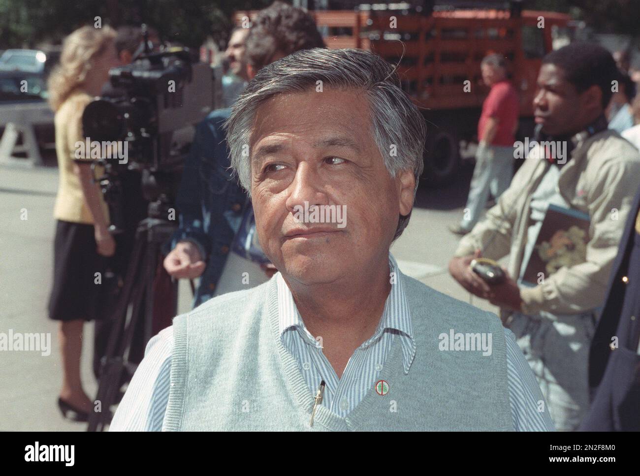 FILE - Cesar Chavez, civil rights advocate and United Farm Workers ...