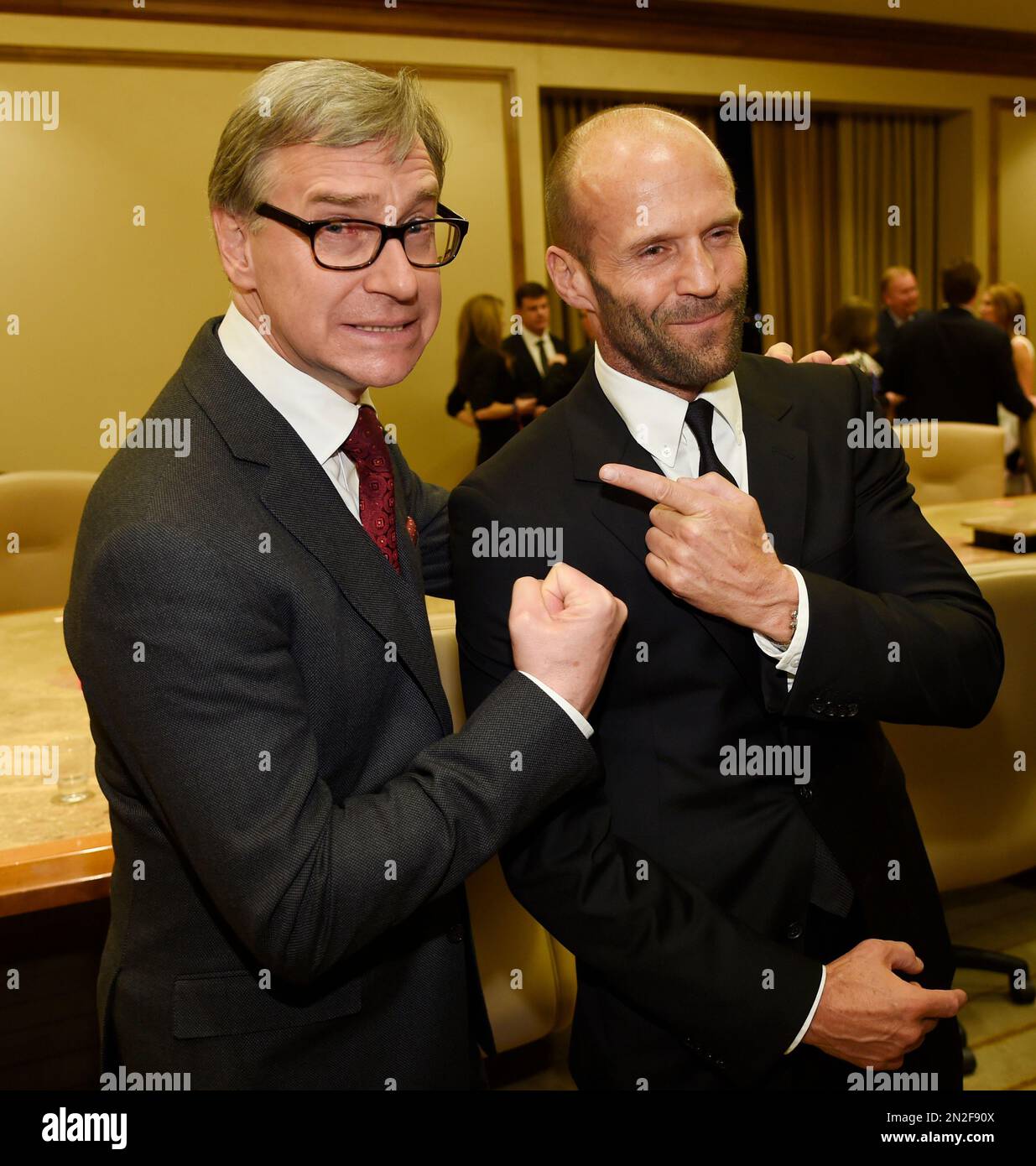 Paul Feig, left, director of the upcoming film "Spy," and cast member ...