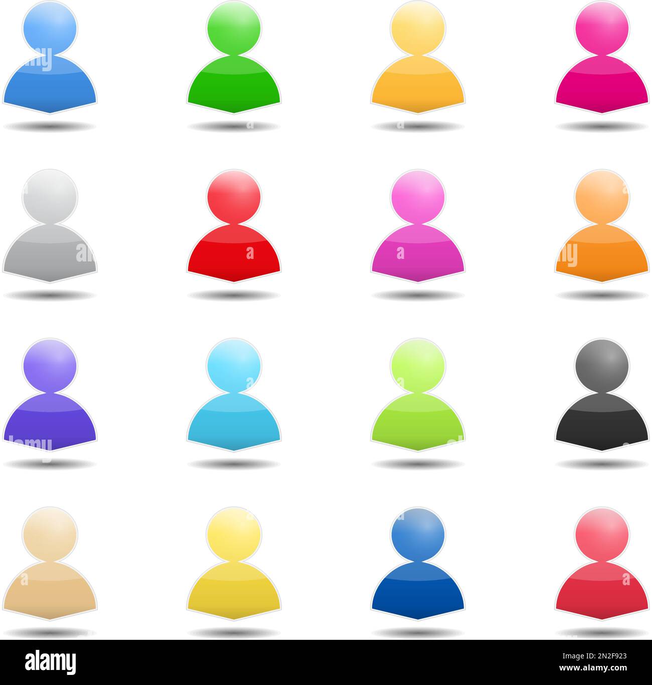 16 different colors hi-res stock photography and images - Alamy