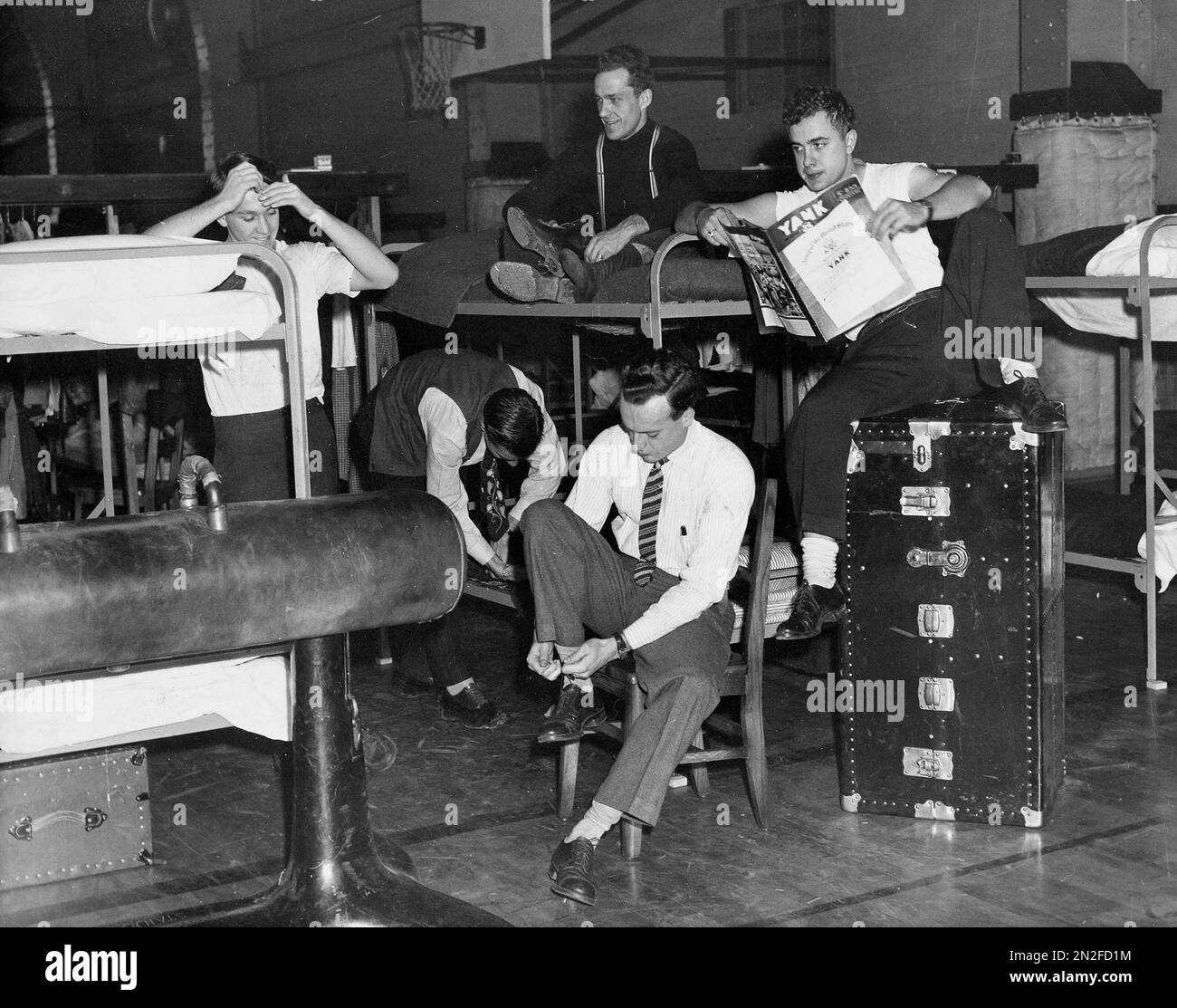 Five veterans making the best of it in the Hugh College gymnasium which ...