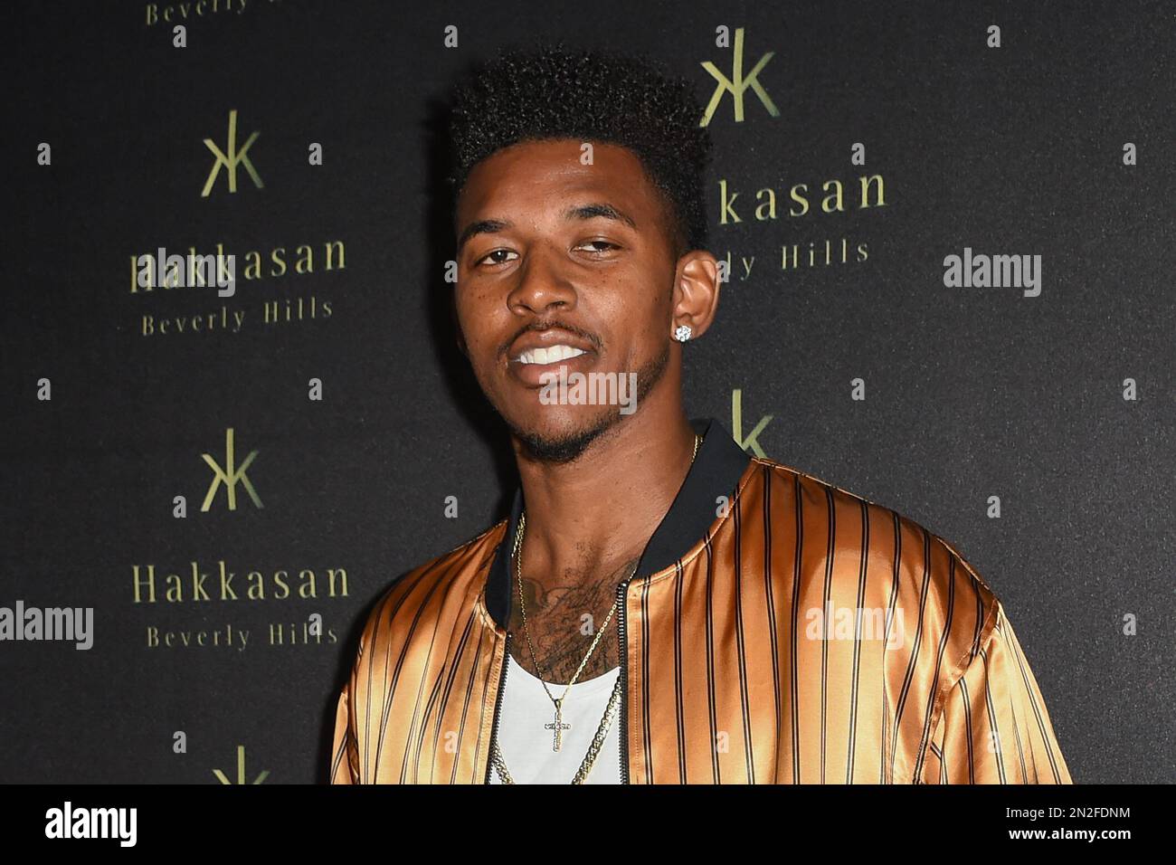 Nick Young arrives at the Flaunt Magazine celebration Honoring Norman ...